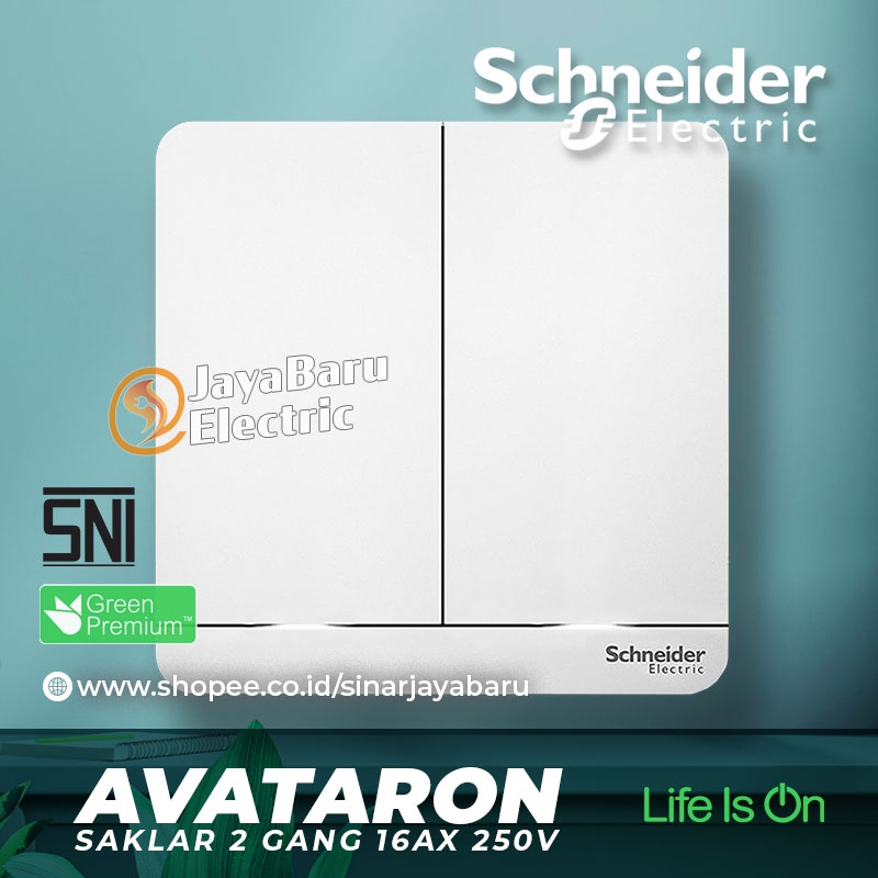 Jual Saklar SCHNEIDER AVATARON AVATAR ON 2Gang 2 Gang 1 Arah 2 Arah ...