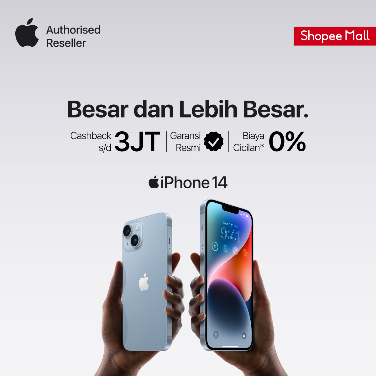 Pre-Order iPhone 14 di Shopee | Bank Cashback s/d 3 Juta