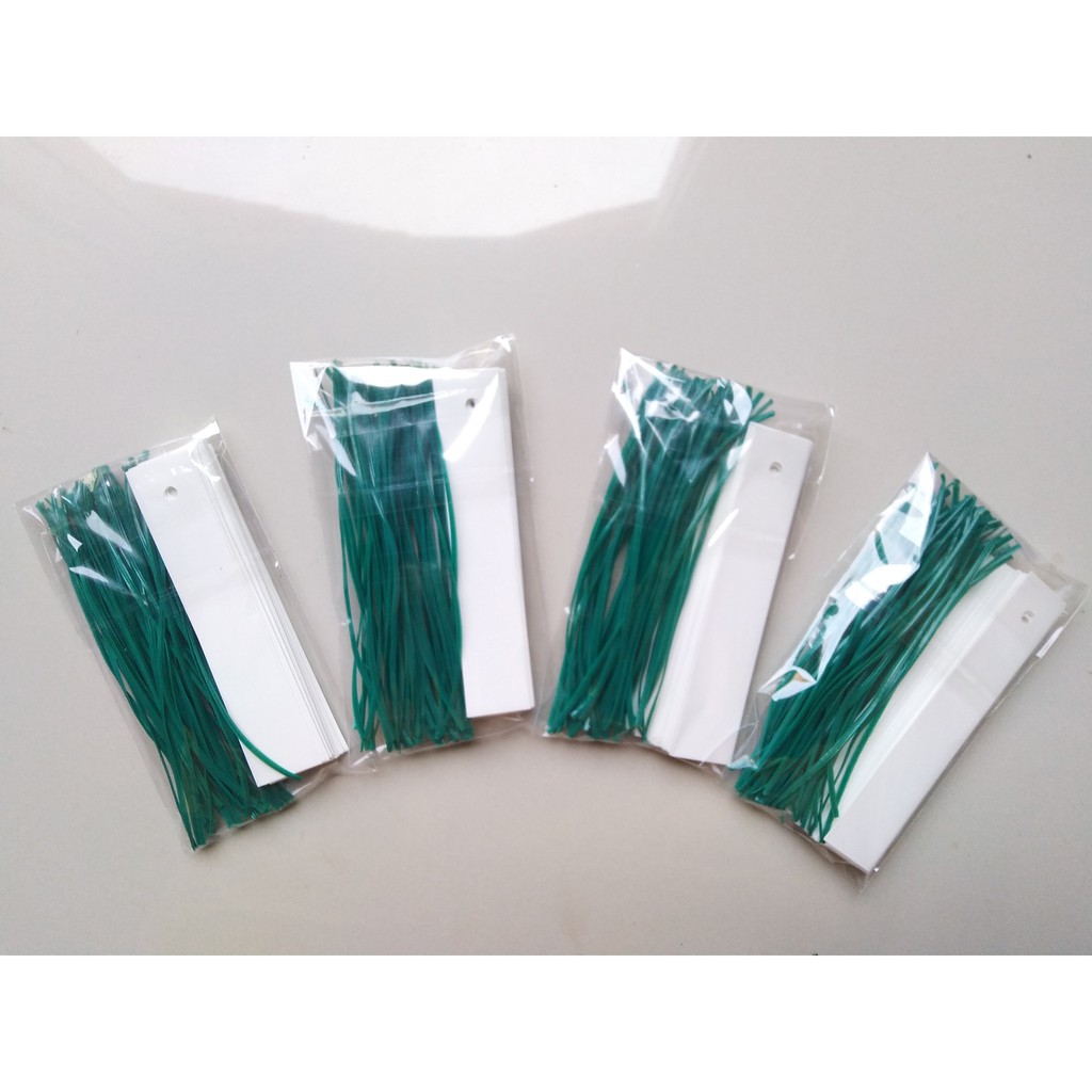 Jual Kertas Label Tanaman Anti Air 50 Lembar Waterproof + Tali Twist ...