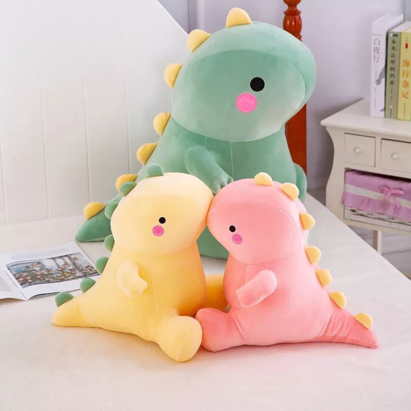 Jual Boneka Animal Dinosaurus Lucu Halus dan Lembut Ukuran 22-50cm ...