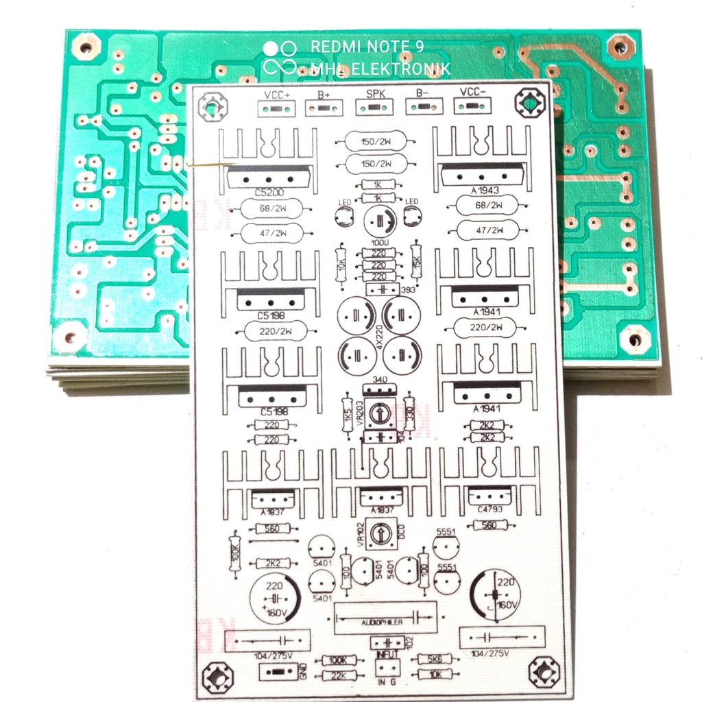 Jual PCB UVJ B3 FIBER HIGH VOLT 90 VAC = 128 VDC KUALITAS BUILT UP ...