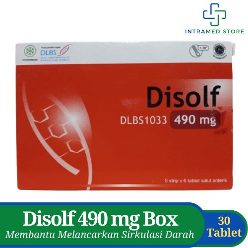 Jual Disolf 490 mg Box isi 30 Tablet - Melancarkan Sirkulasi Darah ...