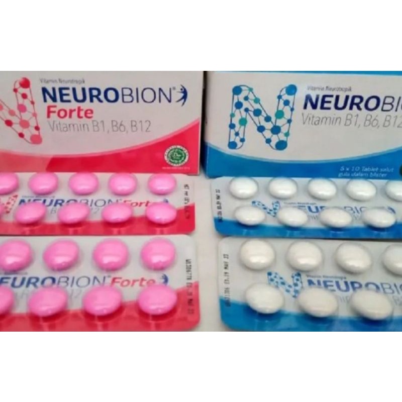 Jual NEUROBION TAB [PUTIH]//NEUROBION FORTE [PINK] HARGA STRIP ...