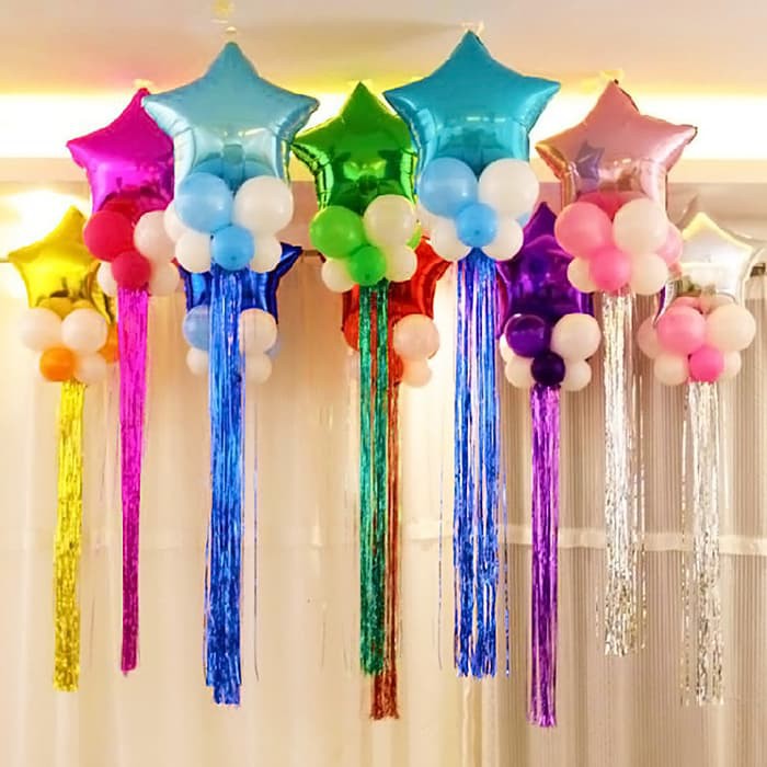 Jual RUMBAI BALON 10cmx1m (Rumbai nya saja, balon dijual terpisah ...