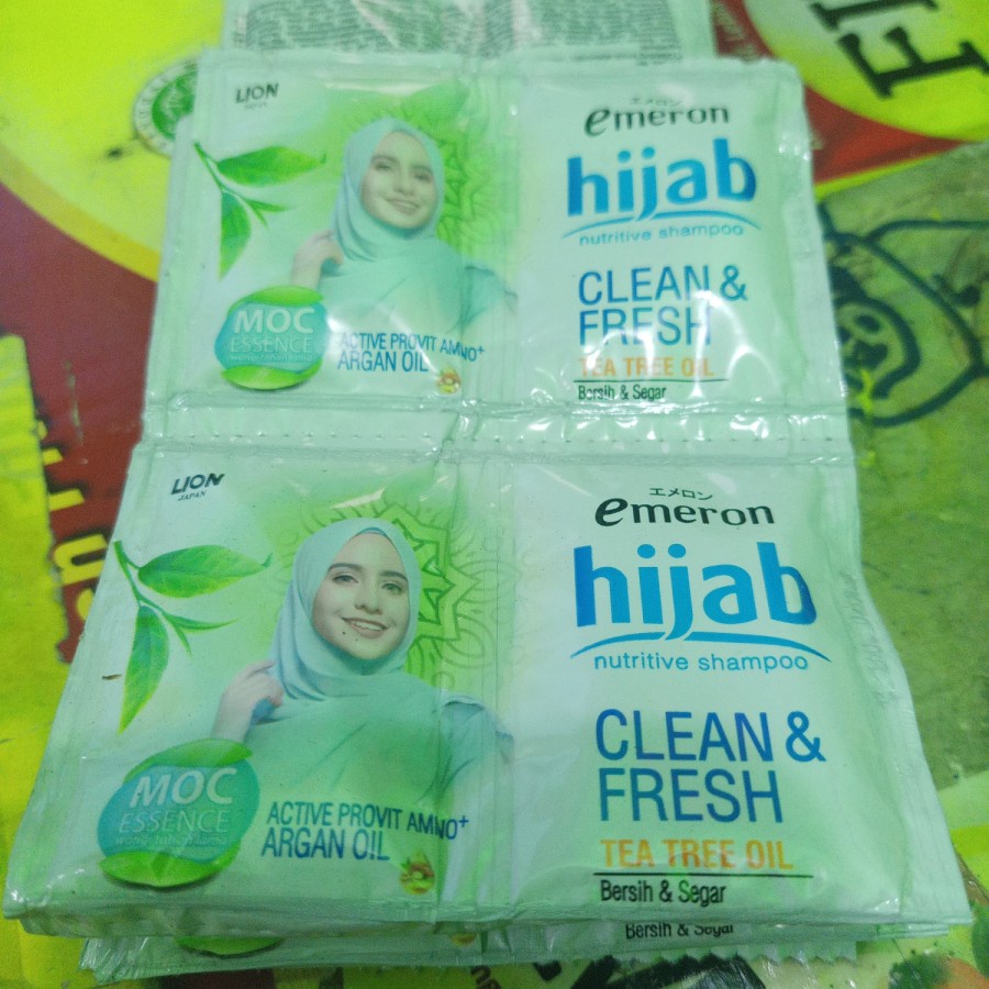 Jual Shampoo Emeron hijab 10 ml clean & fresh sachet | Shopee Indonesia