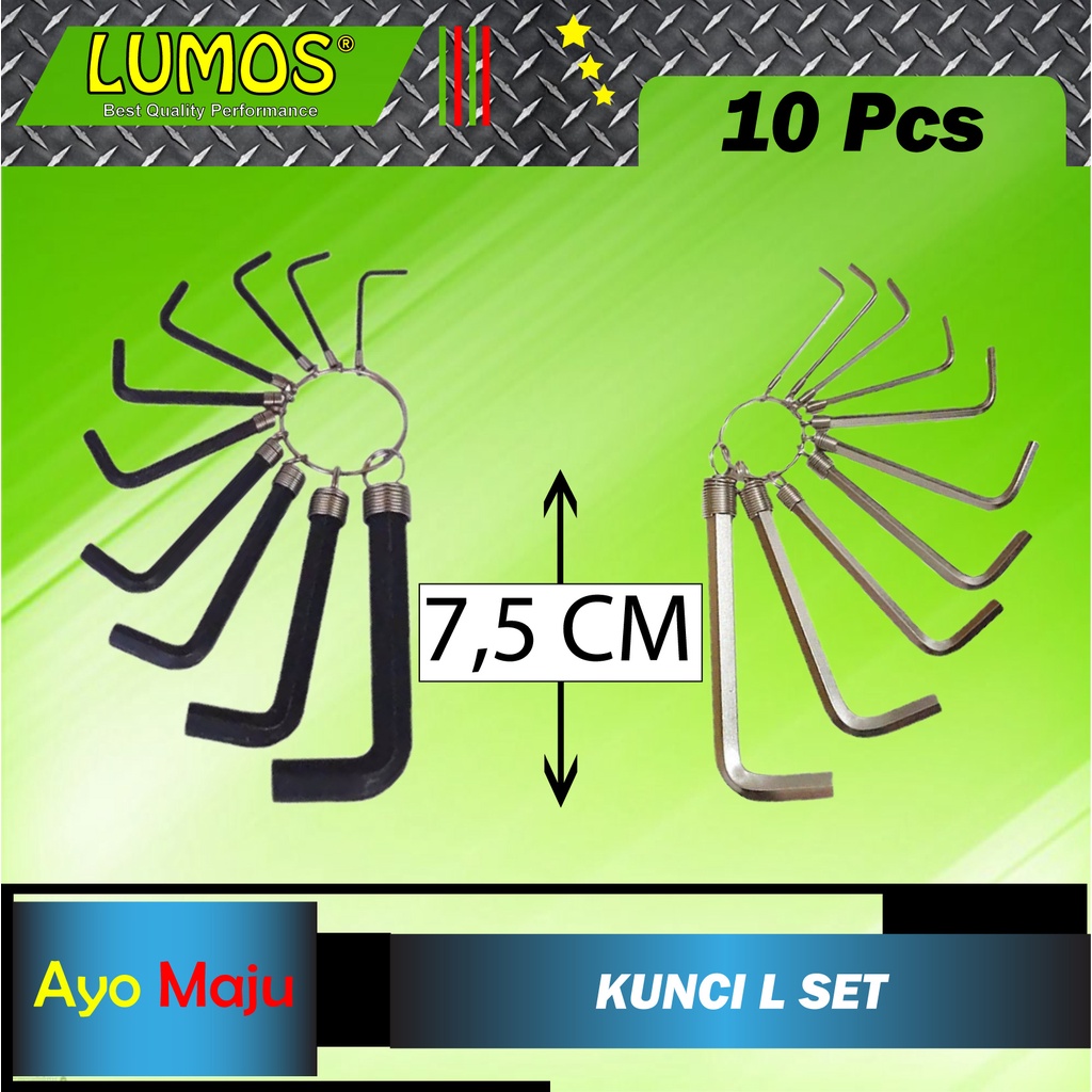 Jual Kunci L Set 10 pcs Kunci L Hex Key 10pcs | Shopee Indonesia