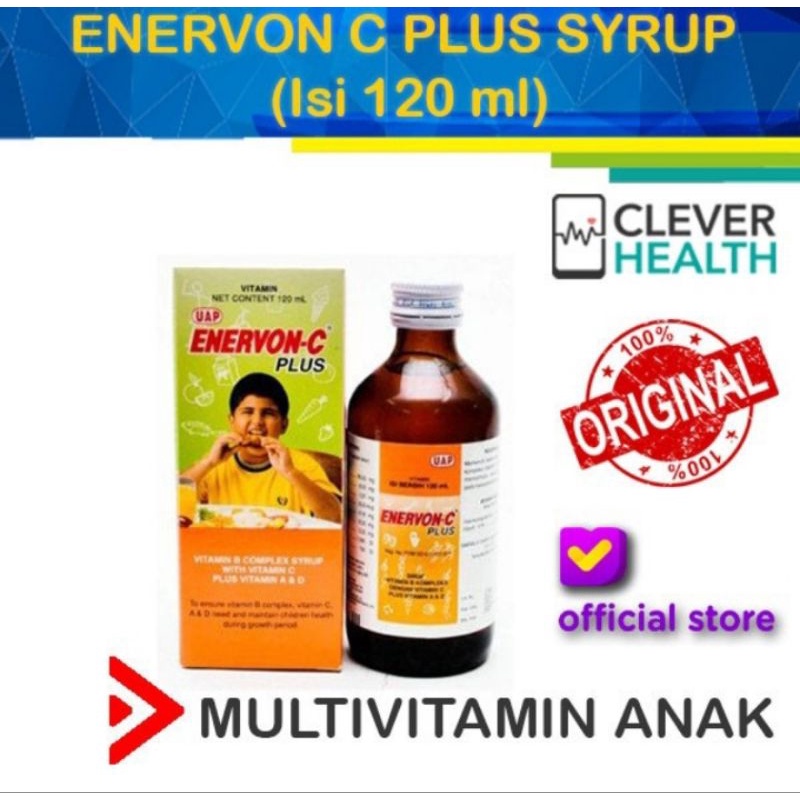 Jual Enervon c plus syrup 120ml // Multivitamin Anak | Shopee Indonesia