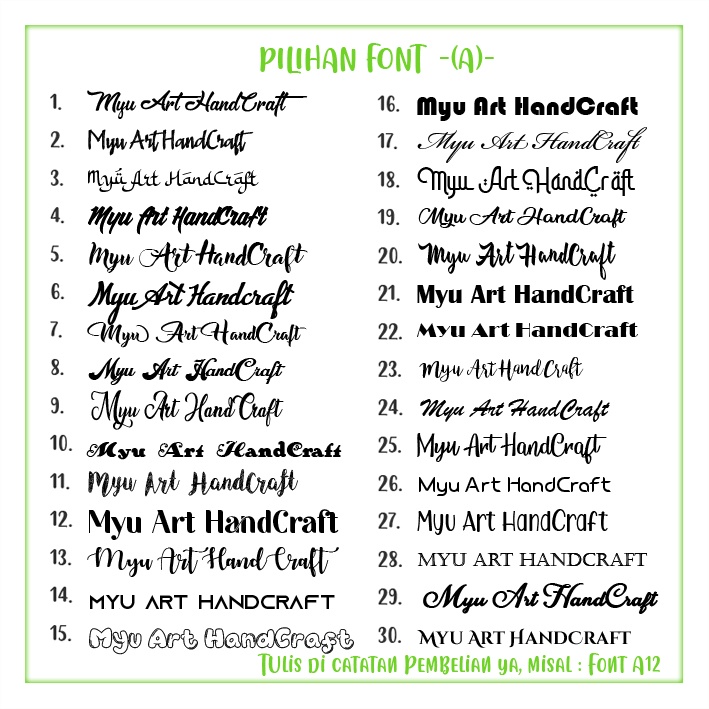 Jual Katalog Font - Pilihan untuk Dekorasi | Shopee Indonesia