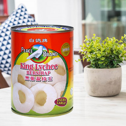 Jual UPE KOKTIL KALENG BUAH LECI PEACE LYCHEE KLG 565 G | Shopee Indonesia