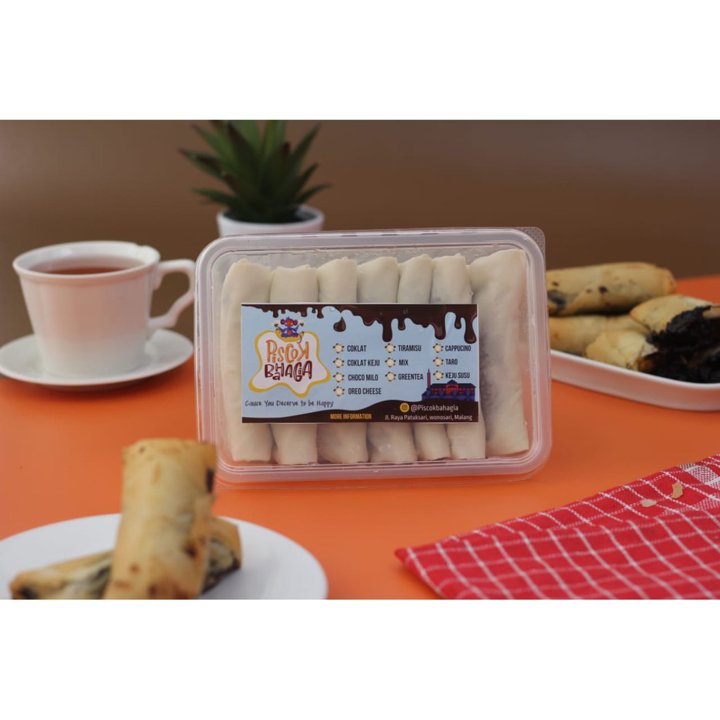 Jual Pisang Coklat Lumer | Piscok Lumer Frozen | Piscok Bahagia isi 7 ...