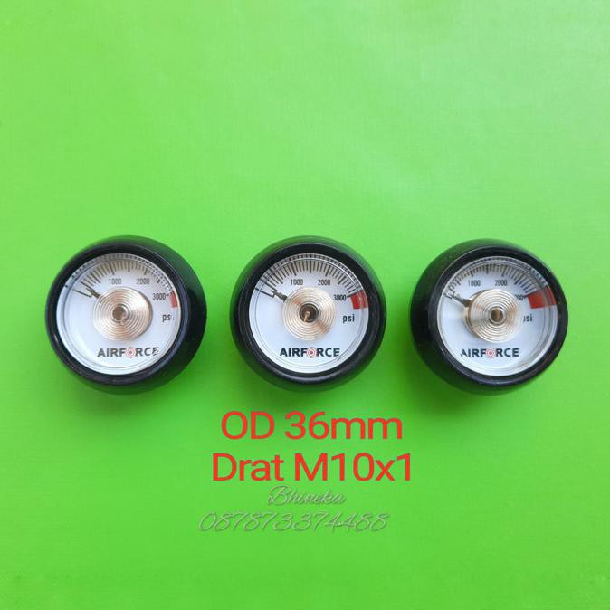 Jual HARGA SPESIAL Manometer Airforce OD 36mm Drat M10x1 | Shopee Indonesia