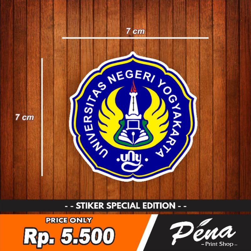 Jual Sticker Stiker UNY Universitas Negeri Yogyakarta | Shopee Indonesia