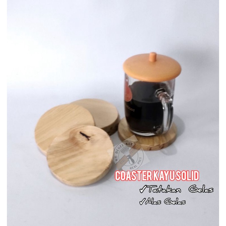 Jual tatakan gelas | alas gelas | coaster kayu solid | Shopee Indonesia