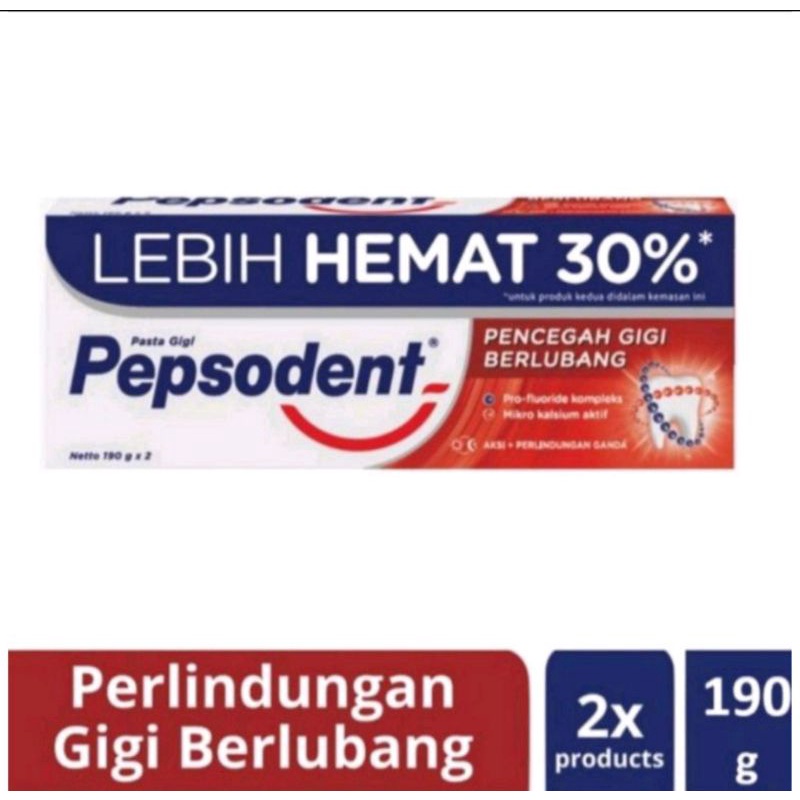 Jual Pepsodent 190 gram twin pack | Shopee Indonesia