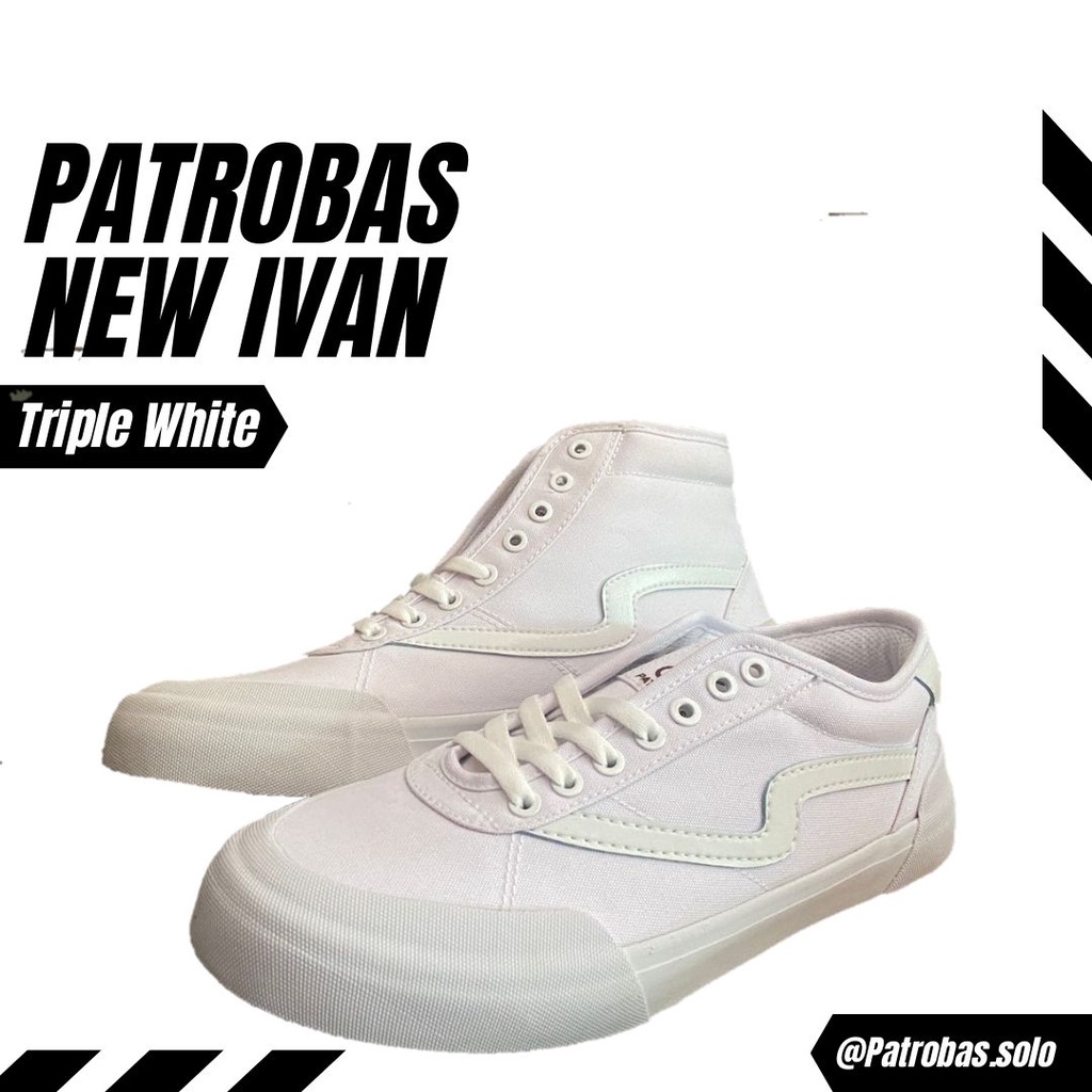 Jual Patrobas New Ivan Low High Triple White Sepatu Patrobas Petrobas ...