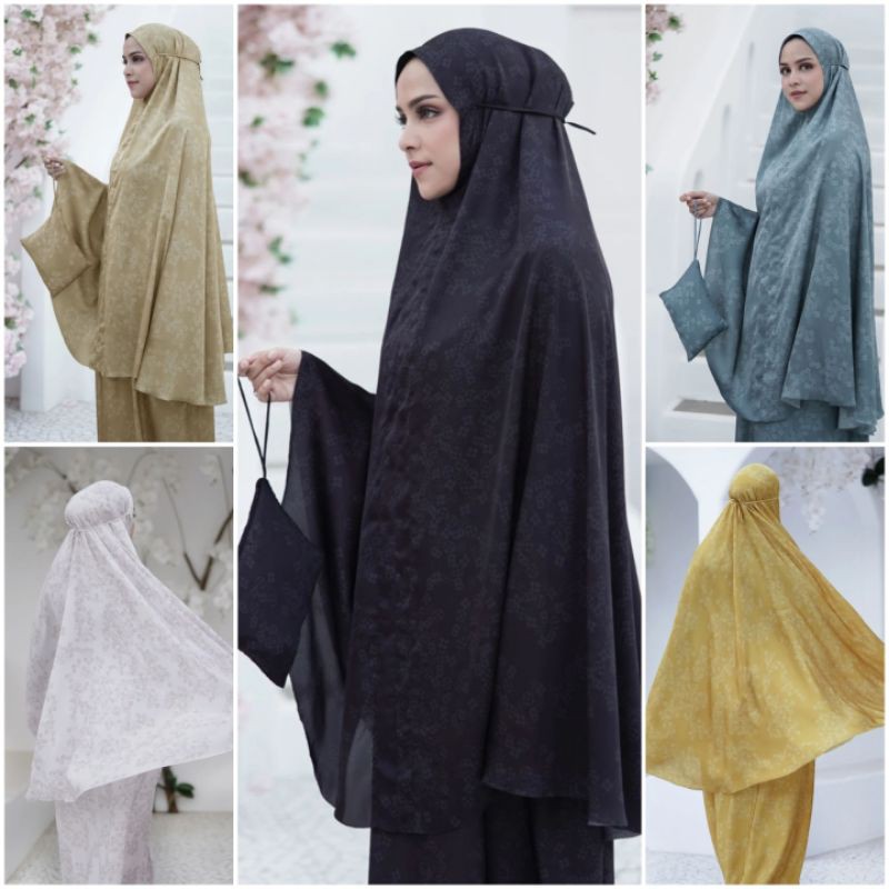 Jual NEW !! Buttonscarves Prayer Robe MONOGRAM SCRAMBLE BOX HITAM ...