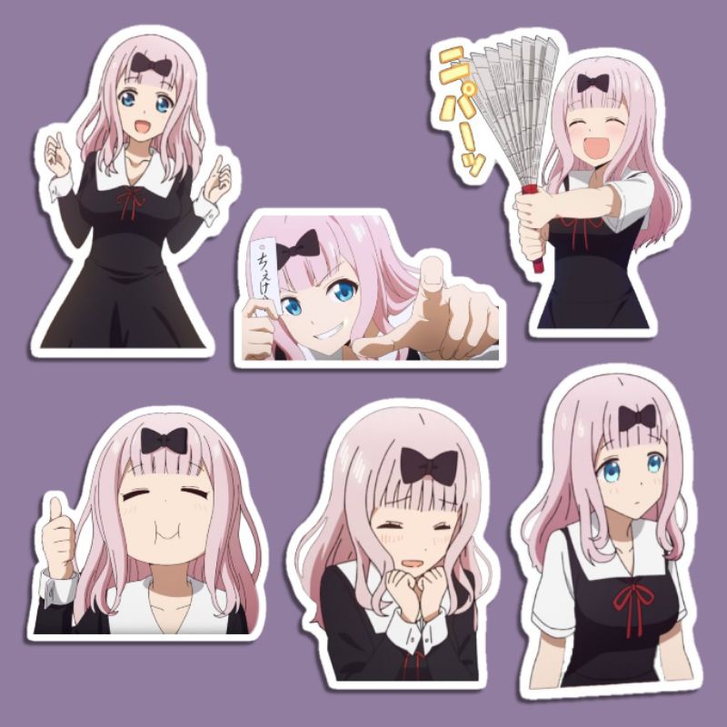 Jual Sticker Anime Kaguya sama Love is war Sticker kaguya Sticker chika ...