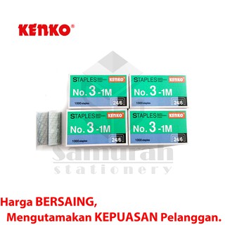 Jual Isi Staples Kenko No. 3 Per Box Isi 20 Pak Kecil / Refill Stapler ...