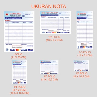Jual CETAK NOTA BON FAKTUR INVOICE BISA SATUAN 2 ply Rangkap (bisa ...