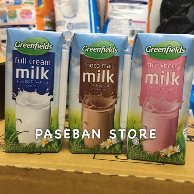 Jual SUSU GREENFIELDS UHT 200ml (dus) | Shopee Indonesia