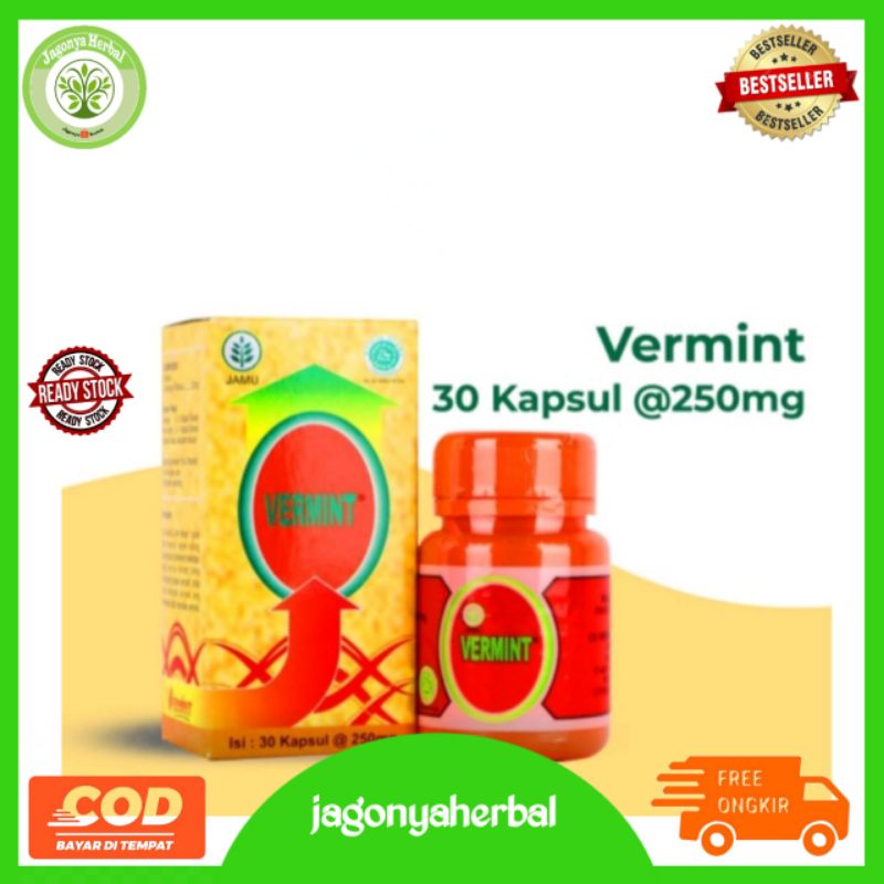 Jual VERMINT (EXTRA CACING) / VERMINT 30 KAPSUL MENGATASI TIPES /DBD ...