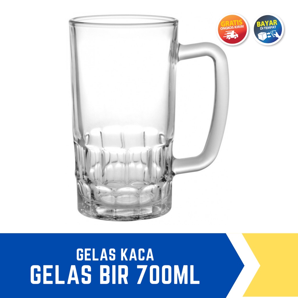 Jual Gelas Kopi Jumbo 600 ml Kaca Tebal Kedaung / Gelas Es teh Besar ...