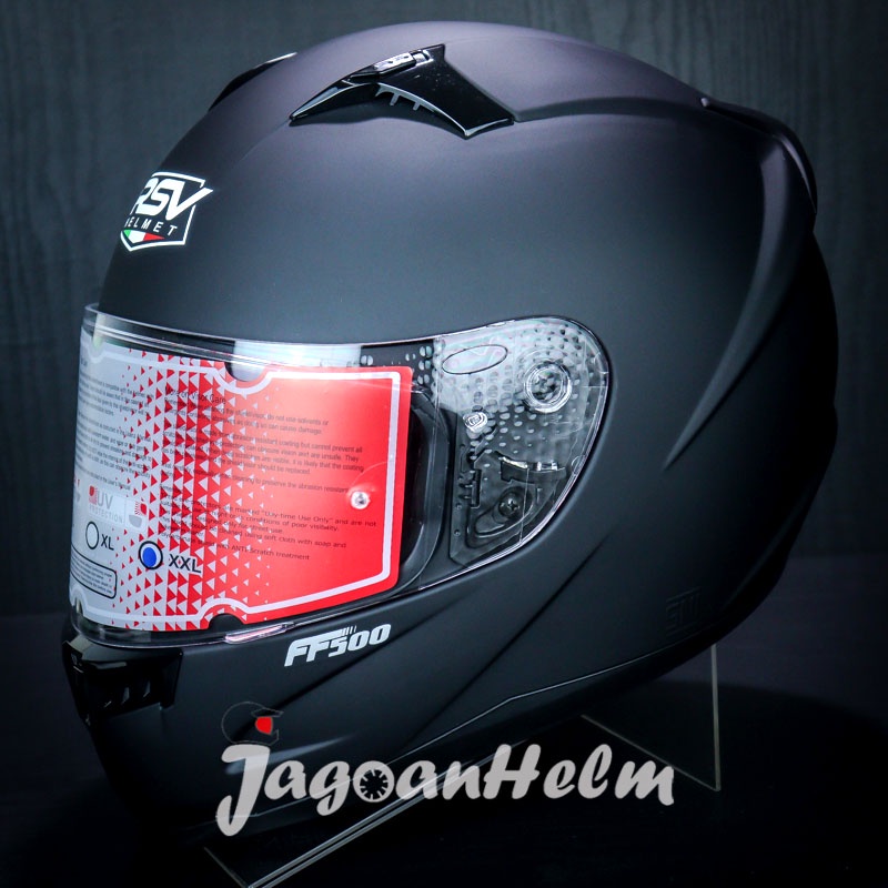 Jual RSV HELM SOLID FF500 | BLACK DOFF | FF 500 FULLFACE Indonesia ...