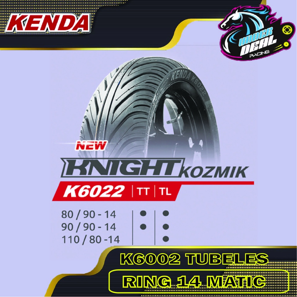 Jual KENDA Ban Tubelles K6022 Ring 14 Ukuran 80/90, 90/90, 100/80 | Shopee Indonesia