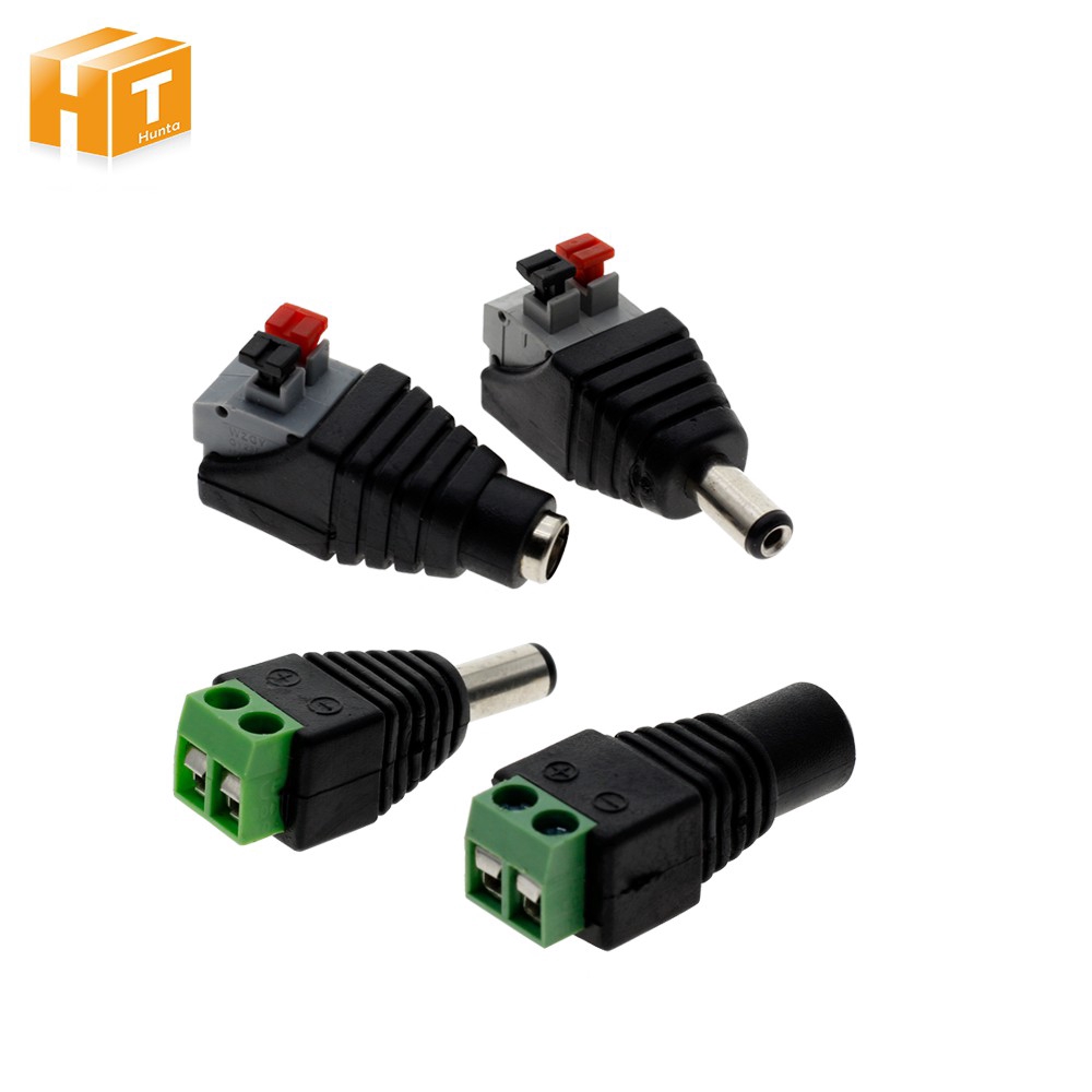 Jual Konektor DC untuk Lampu LED Strip Desain Klip Pegas Male Female ...