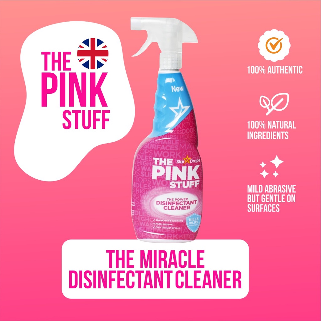 Jual The Pink Stuff The Power Disinfectant Cleaner 750ML | Shopee Indonesia