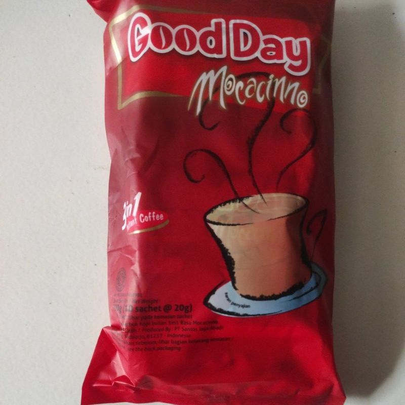 Jual Good Day kopi instant 3in1 Mocaccino 10x20g | Shopee Indonesia
