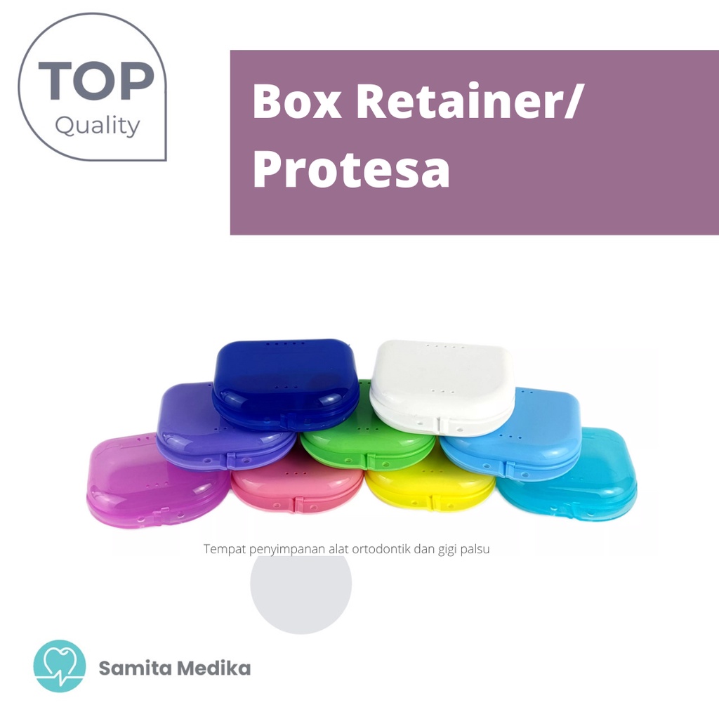 Jual Retainer Box/ Kotak retainer dental / tempat gigi palsu / denture box | Shopee Indonesia