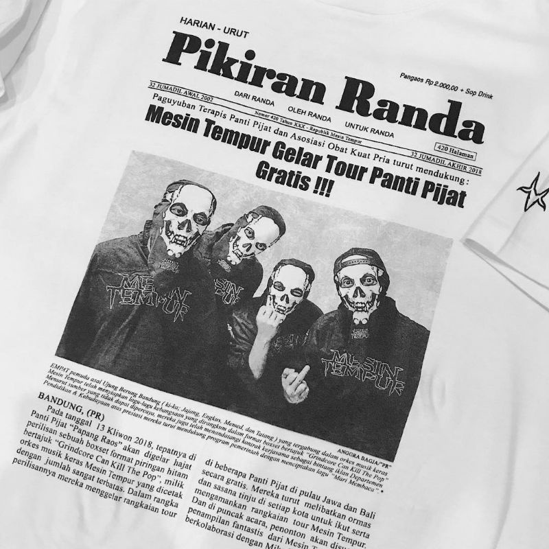 Jual Mesin Tempur - Pikiran Randa T-shirt (RARE) | Shopee Indonesia