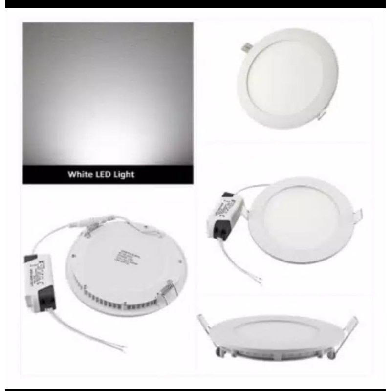 Jual Led Panel 6W inbow slim tipis putih kuning lampu ceiling plafon ...