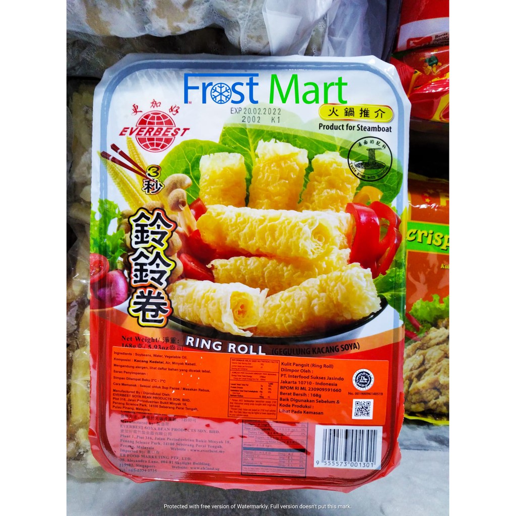 Jual Everbest Premium Ring Roll Steamboat Kembang Tahu Gulung Kacang ...