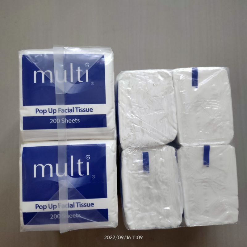 Jual MULTI TISSUE POP UP 4IN1 SIZE 200 SHEETS | Shopee Indonesia