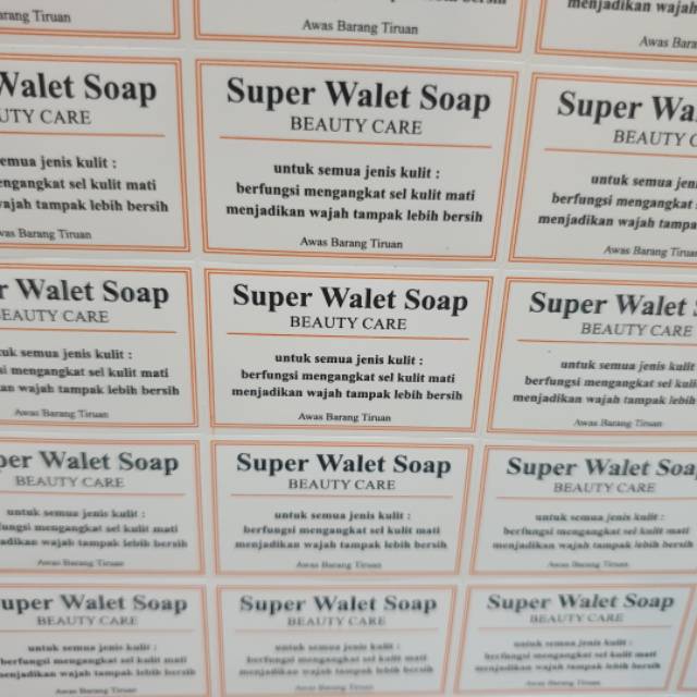 Jual Stiker sabun walet isi 49 pcs | Shopee Indonesia