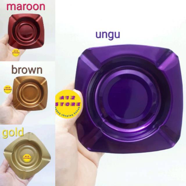 Jual Asbak stainless segi warna/ ashtray | Shopee Indonesia