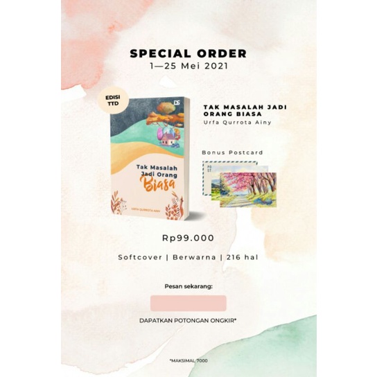 Jual Tak Masalah Jadi Orang Biasa (Pesanan) | Shopee Indonesia