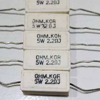 Jual Resistor Kapur 5W 2,2Ohm/5W2,2J | Shopee Indonesia