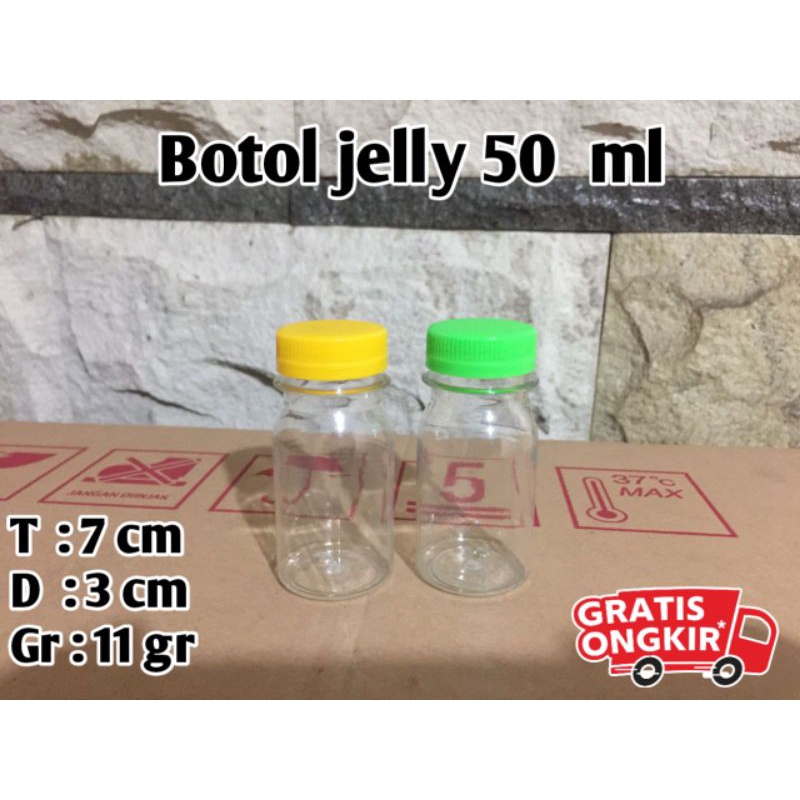 Jual botol jelly 50 ml //botol zam zam 50 ml//botol plastij | Shopee ...