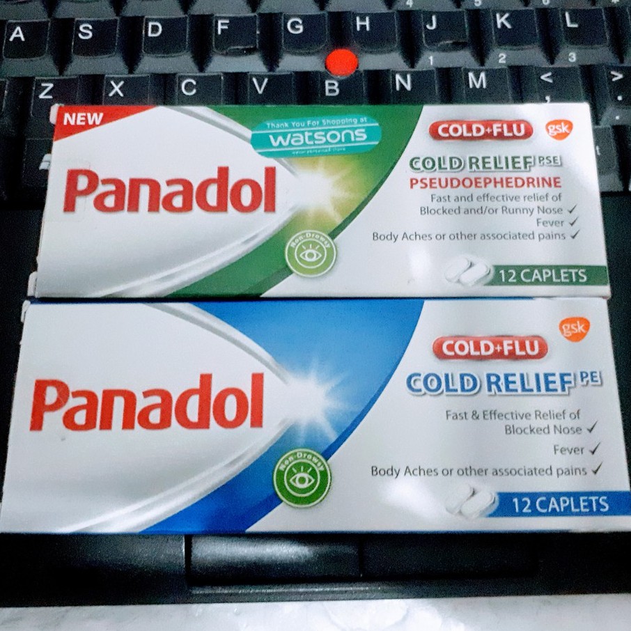 Jual Panadol Cold & Flu Cold Relief PSE/PE 12 Caplets Imported ...