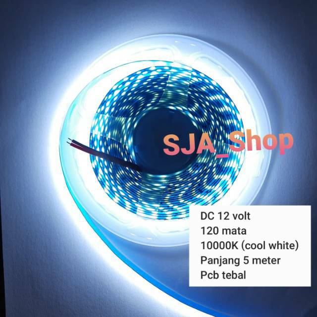 Jual STRIP LED 2835 120 LAMPU / METER COOL WHITE 10000K (PANJANG 5 ...