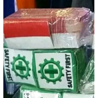 Jual Badge Logo Safety First K3 dan Bendera Merah Putih | Shopee Indonesia