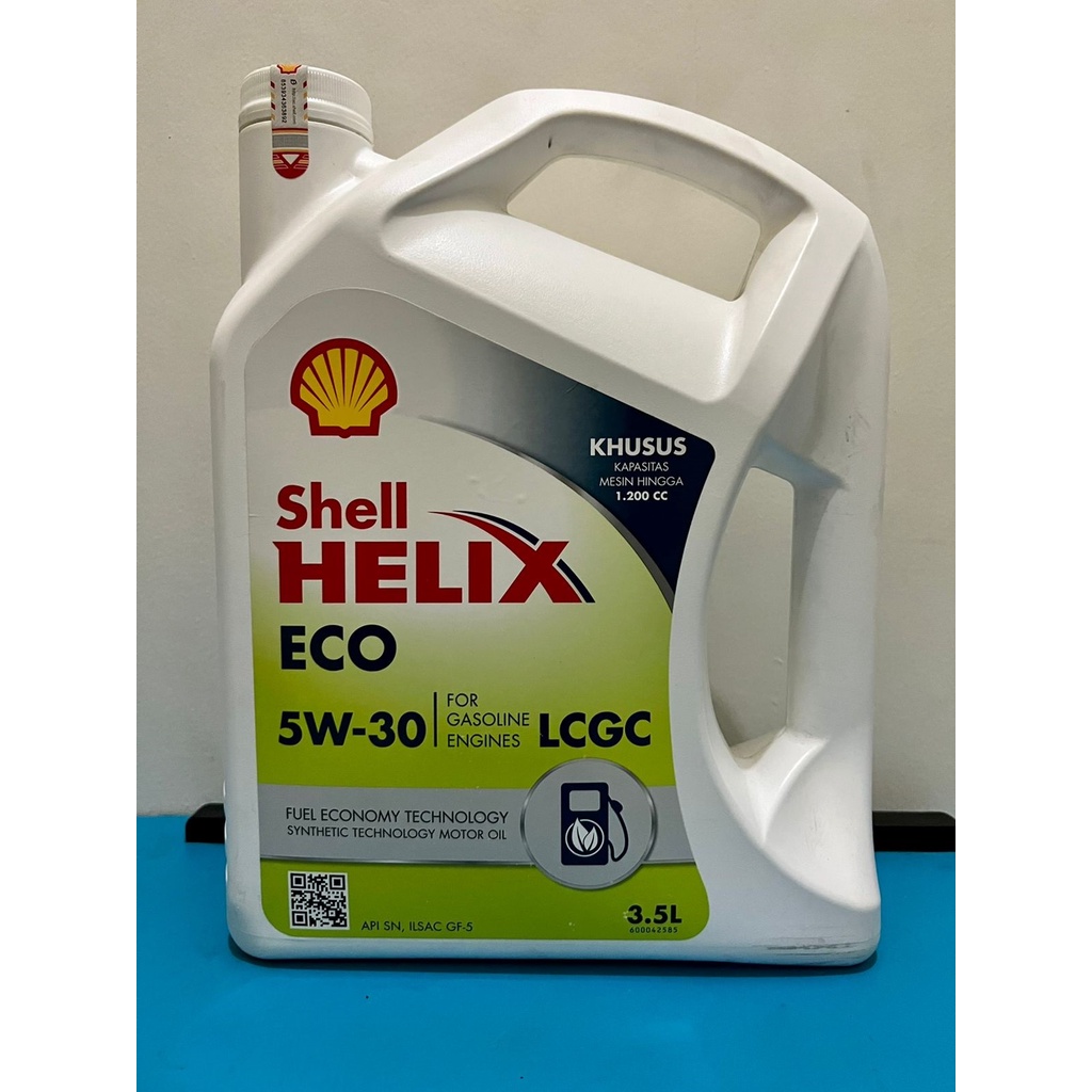 Jual Oli Shell Helix Eco 5w30 Galon 3,5 Liter {Scan Barcode} | Shopee ...