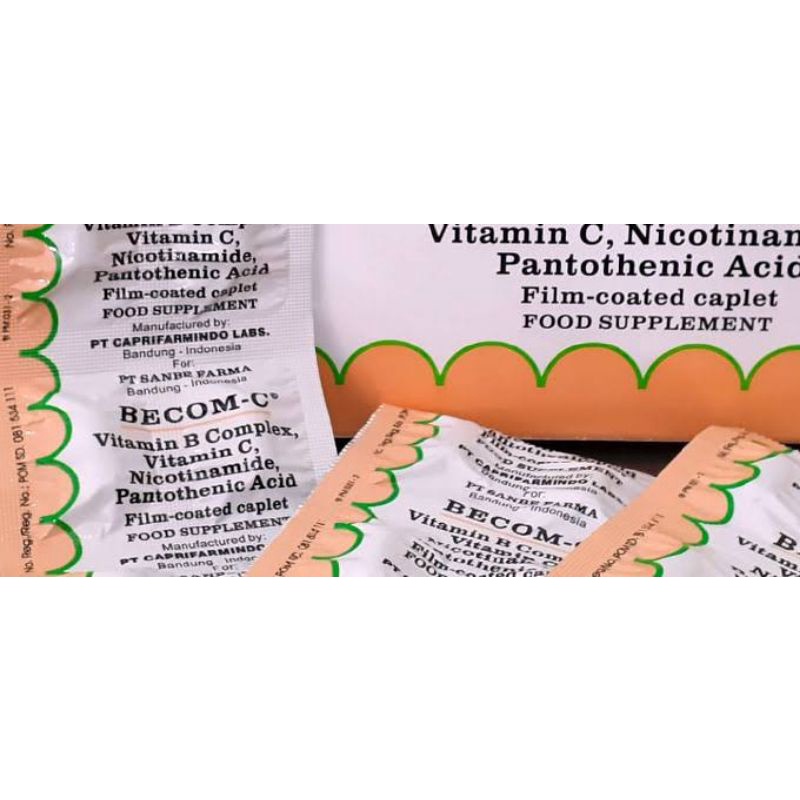 Jual BECOM-C | vitamin dan mineral | vitamin c 500mg | Shopee Indonesia