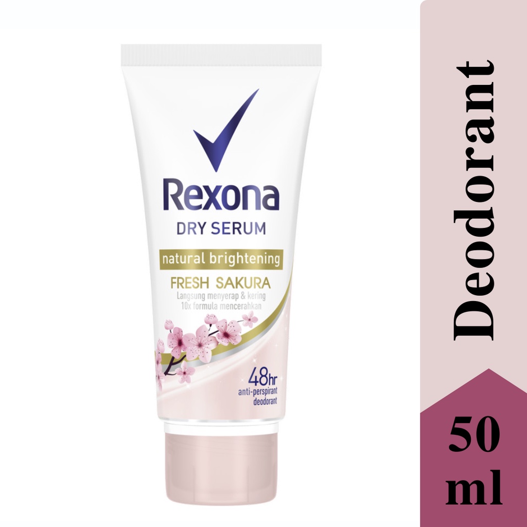 Jual Rexona Women Deodorant Dry Serum Natural Bright Sakura 50ml ...