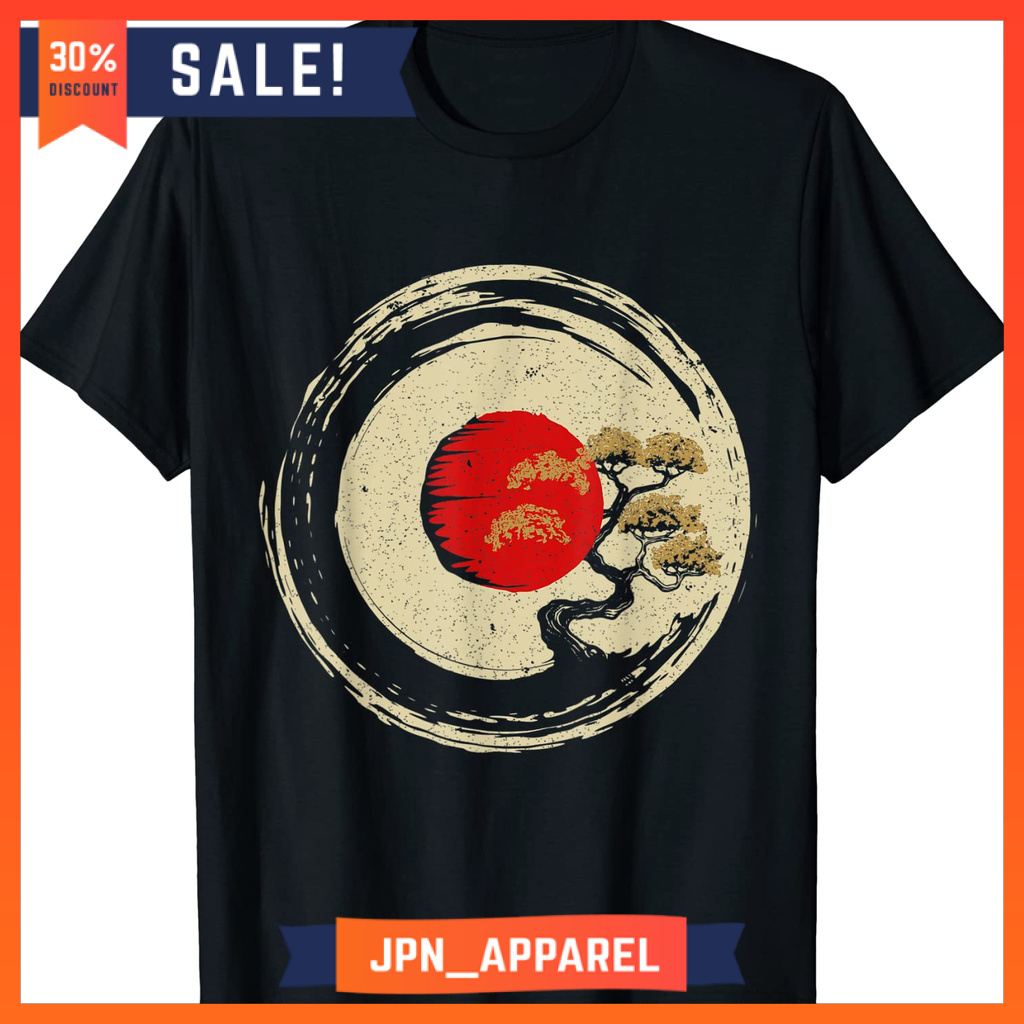 Jual Kaos Baju Premium Anime Bonsai Tree In Japanese Zen Buddhist Enso ...