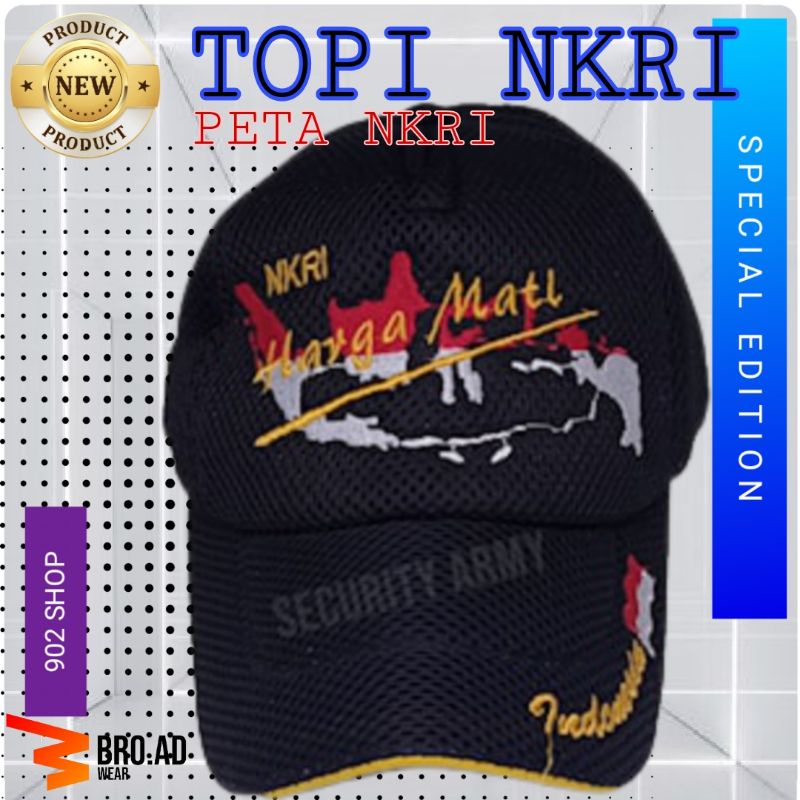 Jual TOPI PETA NKRI 222 by BROADWEAR NKRI Harga Mati Topi Jaring Bordir ...