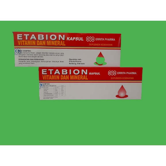 Jual TABLET ETABION VITAMIN DAN MINERAL PER BOX | Shopee Indonesia